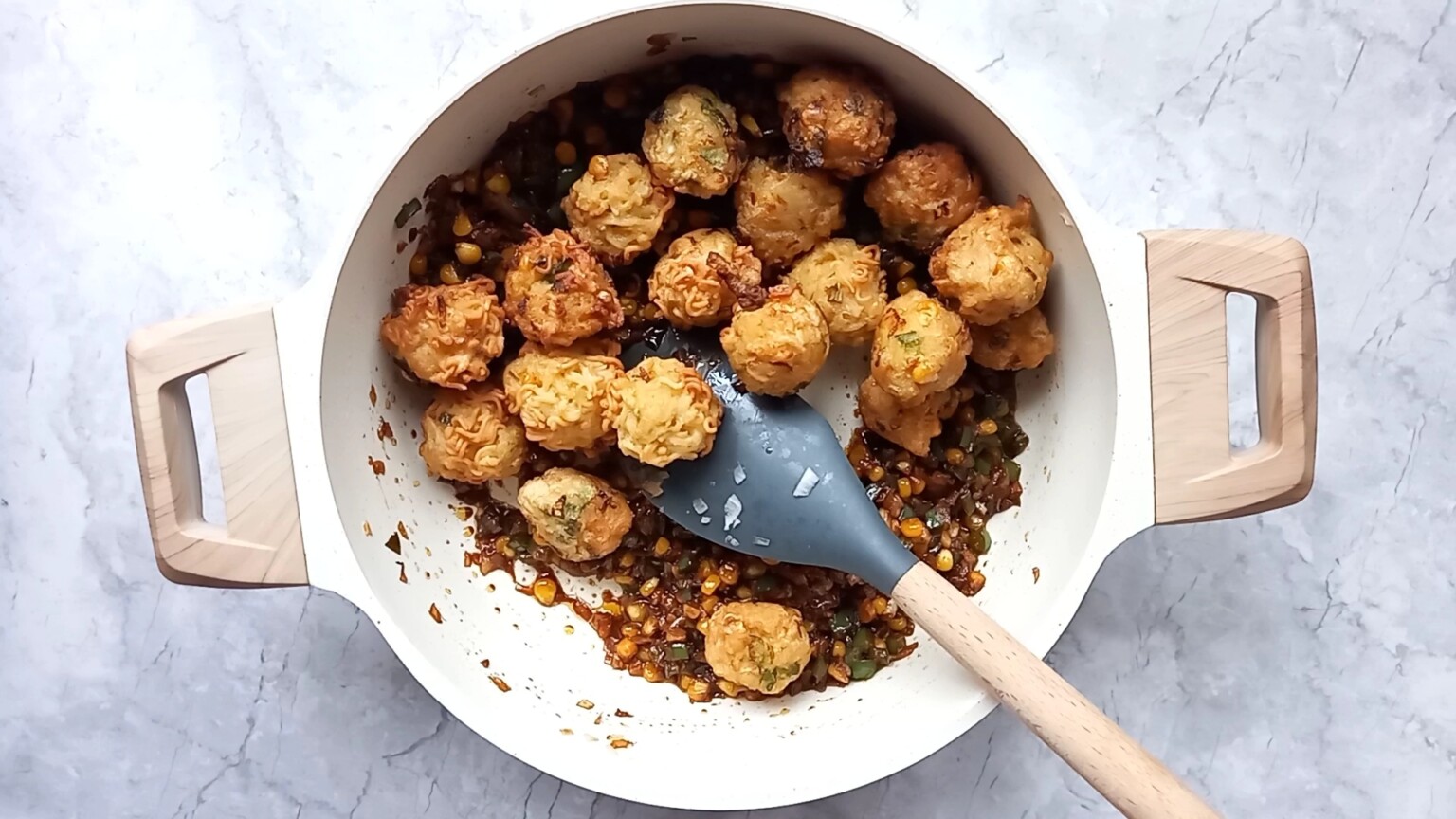 Veg Fried Rice with Maggie Balls | Lunch Recipe - Candid Treat