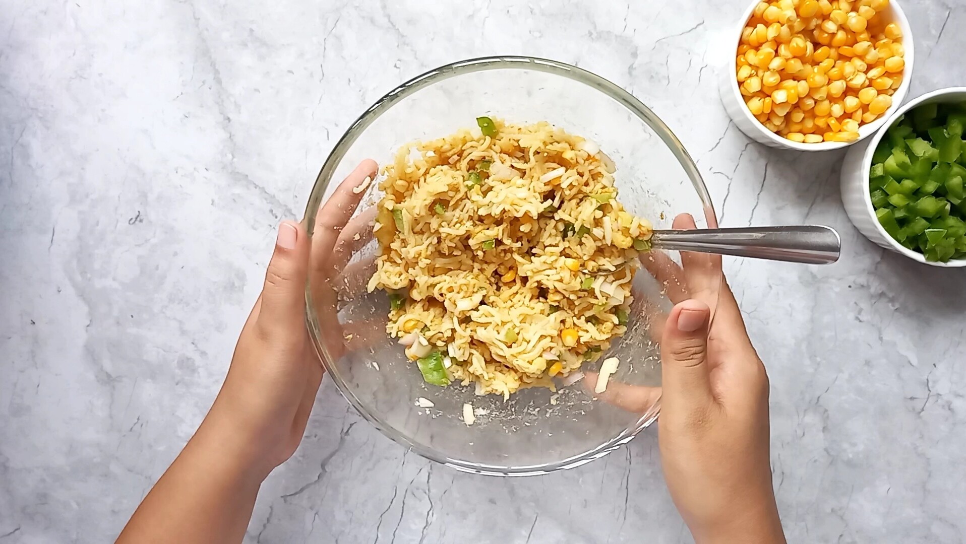 Veg Fried Rice with Maggie Balls | Lunch Recipe - Candid Treat