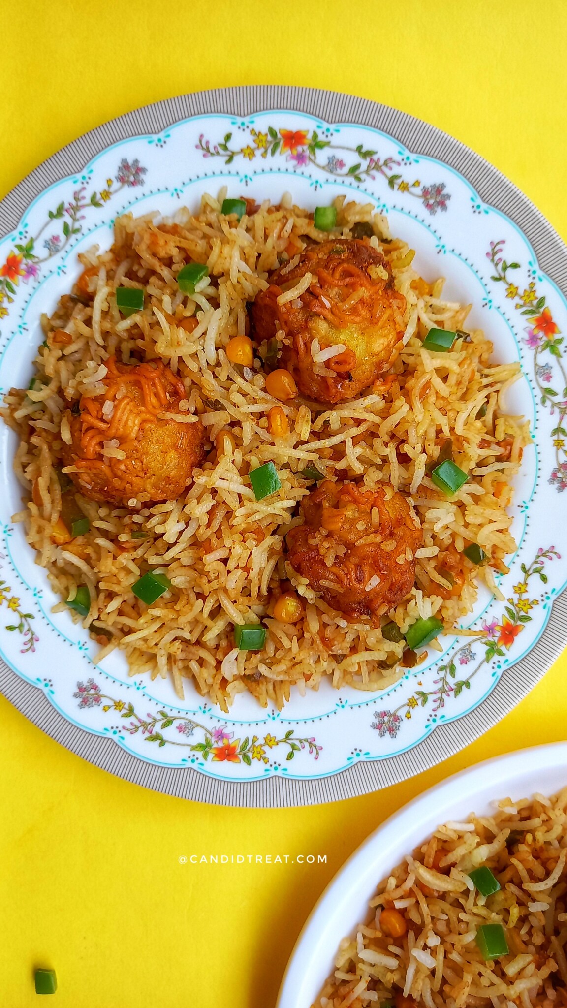 Veg Fried Rice with Maggie Balls | Lunch Recipe - Candid Treat