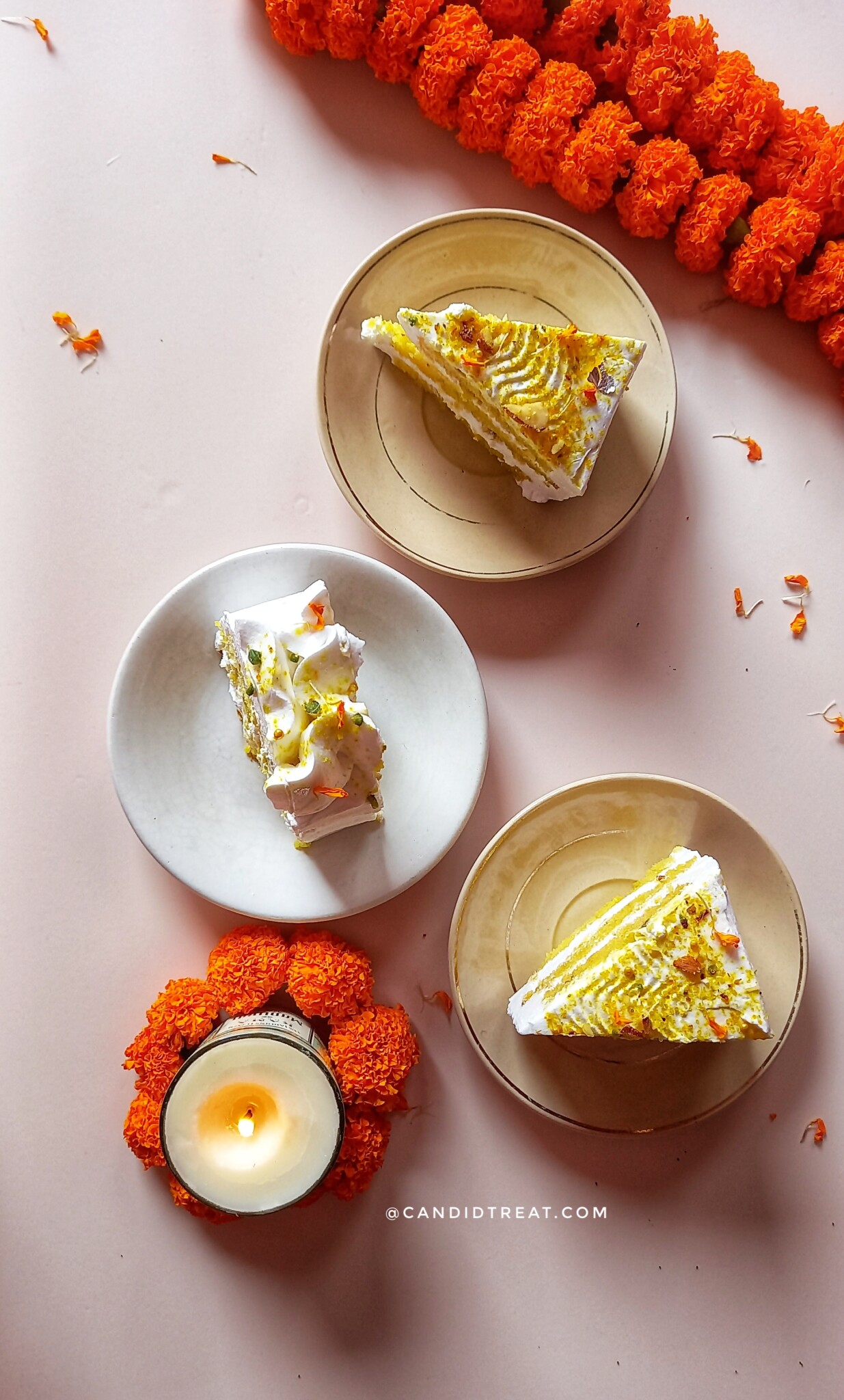 Milk Cake Pastry | Diwali Dessert Recipe - Candid Treat