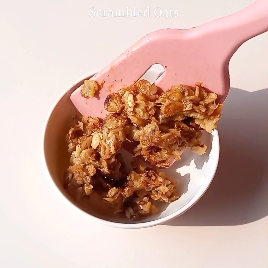 Oats Breakfast Recipe | Scrambled Oats with milk - Candid Treat