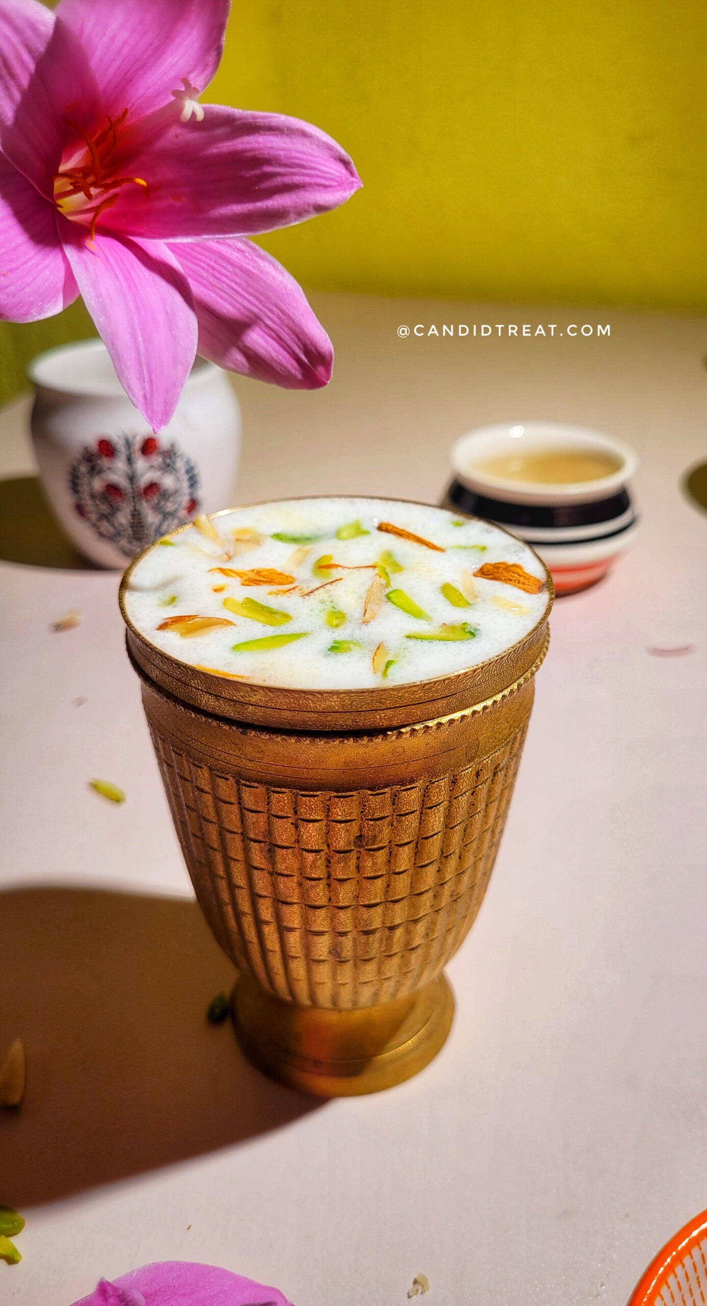 Shahi Lassi | Kesar Badam Lassi Recipe - Candid Treat